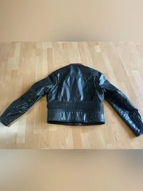 Drospo | Jackets & Coats | Vintage Drospo Black Leather Motocycle ...